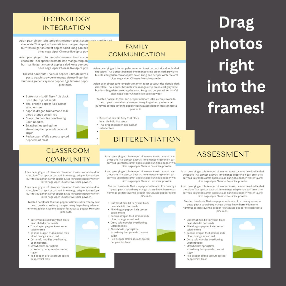 Student Teacher Portfolio Template/new Teacher/education Major/teacher ...