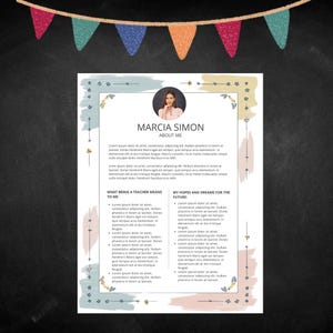 Teacher Resume Pack Template/new Teacher/education Major/teacher ...