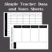 Classroom Data Collection Sheets/digital Record Keeping/student Data ...