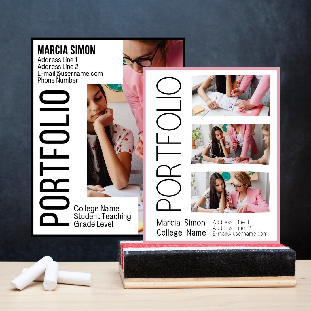 Student Teacher Portfolio Template/new Teacher/education Major/teacher ...