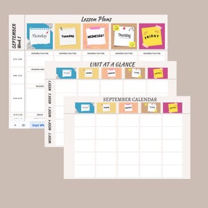 Digital Teacher Planner Template | Google Sheets | Weekly Lesson ...