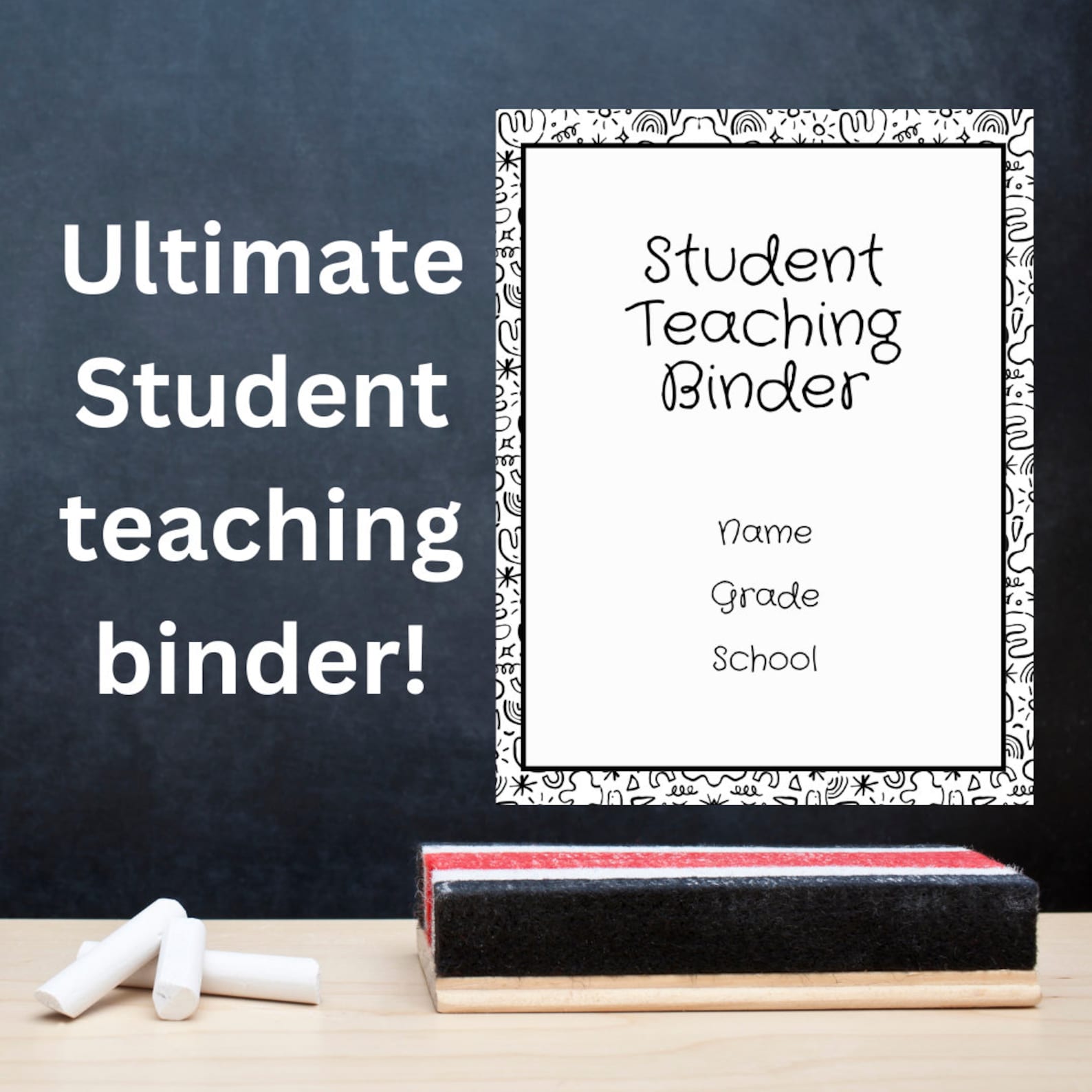 Student Teacher Binder Template/new Teacher/education Major/student ...
