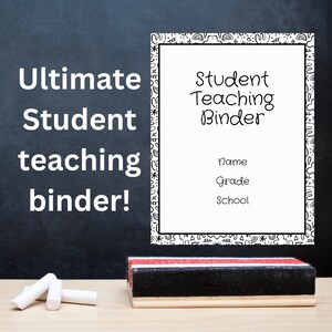Student Teacher Portfolio Template/new Teacher/education Major/teacher ...