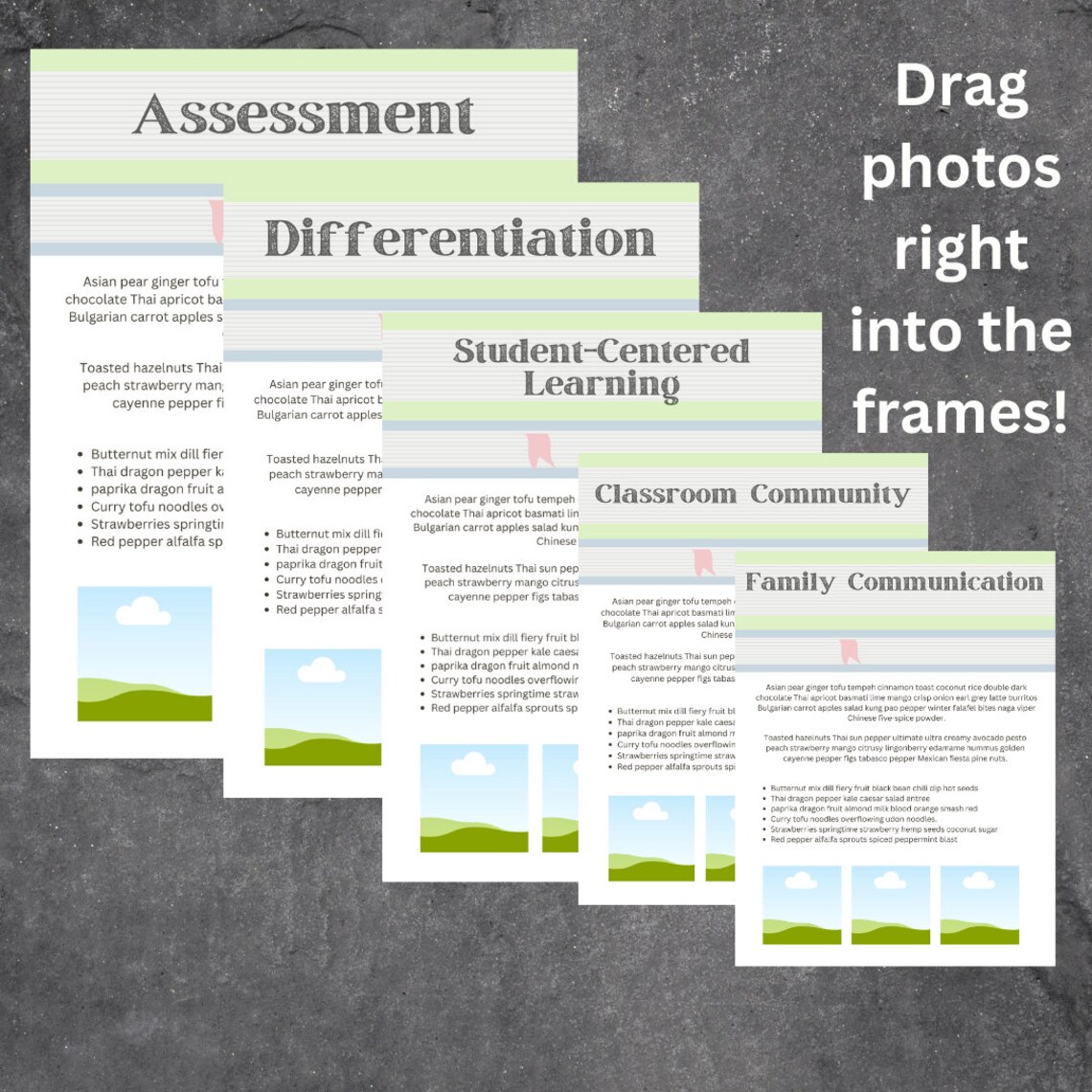Student Teacher Portfolio Template/new Teacher/education Major/teacher ...
