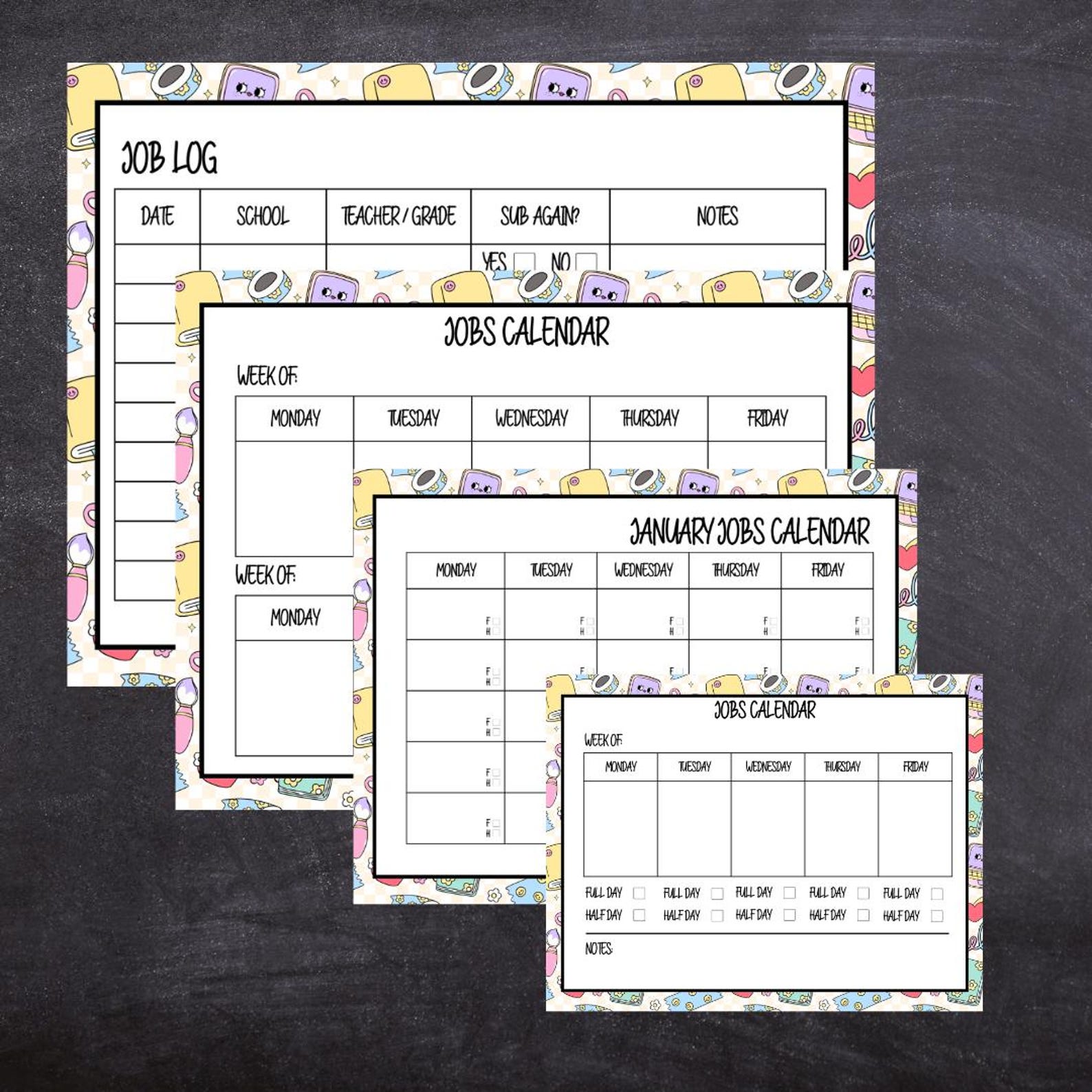 Substitute Teacher Binder Template/substitute Teacher/substitute ...