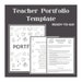 Student Teacher Portfolio Template/new Teacher/education - Etsy