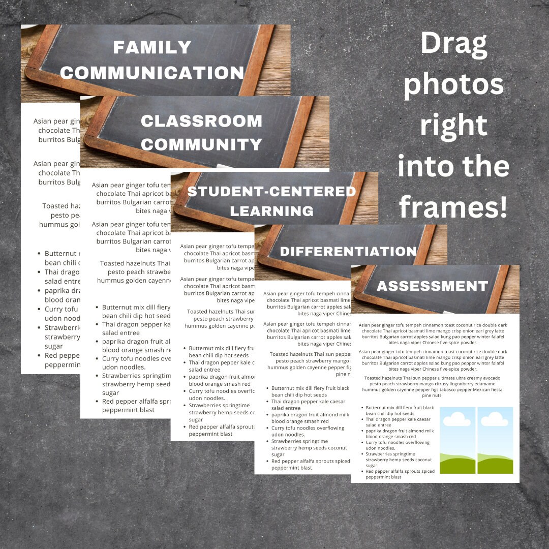 Student Teacher Portfolio Template/new Teacher/education Major/teacher ...
