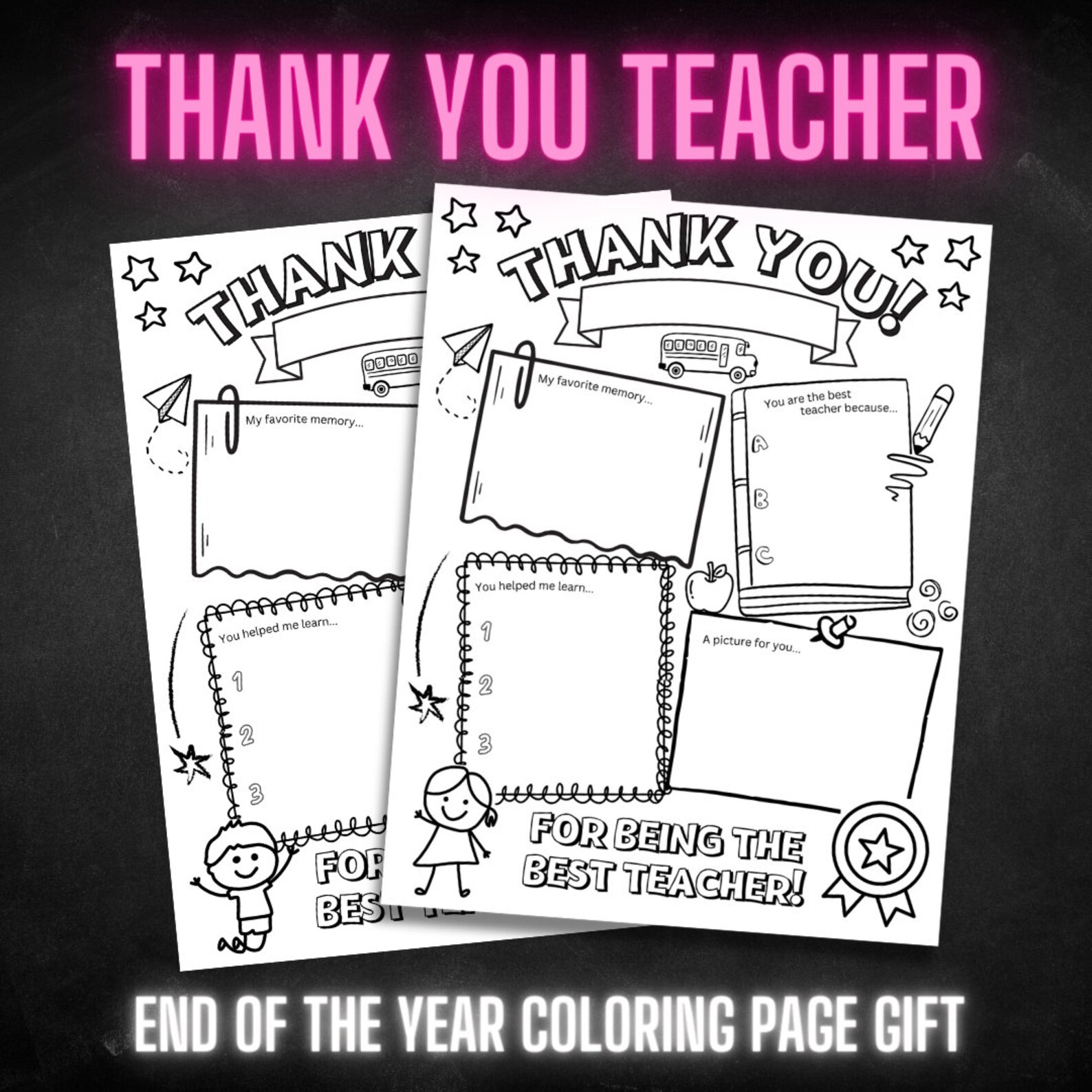 Teacher Appreciation Gift, Printable Teacher Appreciation Gift, School ...