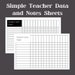 Classroom Data Collection Sheets/digital Record Keeping/student Data ...
