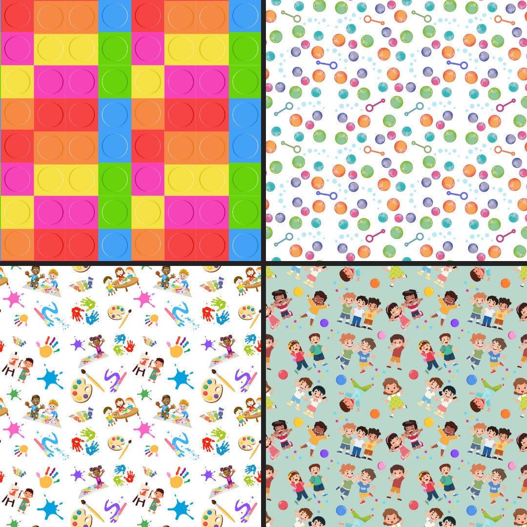 Preschool, Kindergarten Theme, School, Education, Teacher, Seamless ...