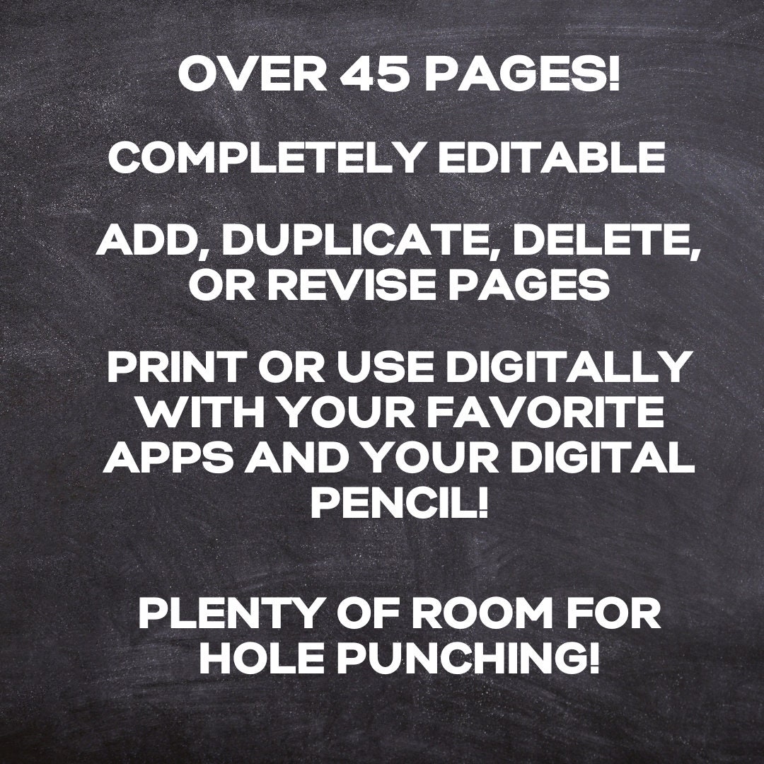 Student Teacher Binder Template/new Teacher/education Major/student ...