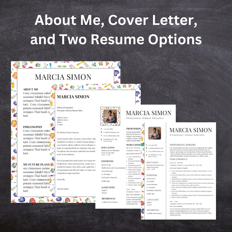 Student Teacher Portfolio Template/new Teacher/education Major/teacher ...