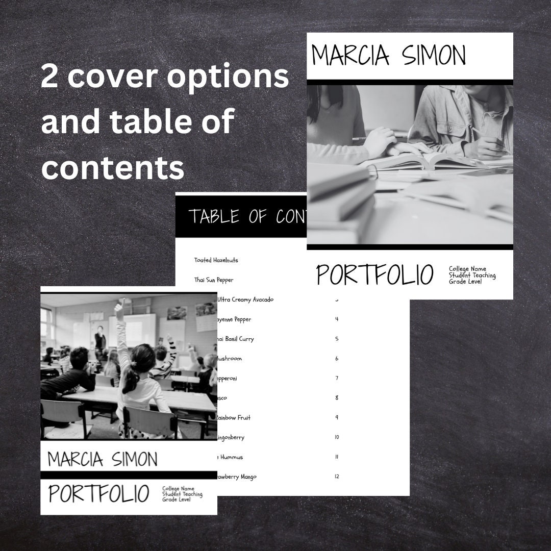 Student Teacher Portfolio Template/new Teacher/education Major/teacher ...