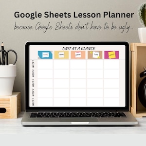 Digital Teacher Planner Template | Google Sheets | Weekly Lesson ...