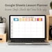 Digital Teacher Planner Template | Google Sheets | Weekly Lesson ...
