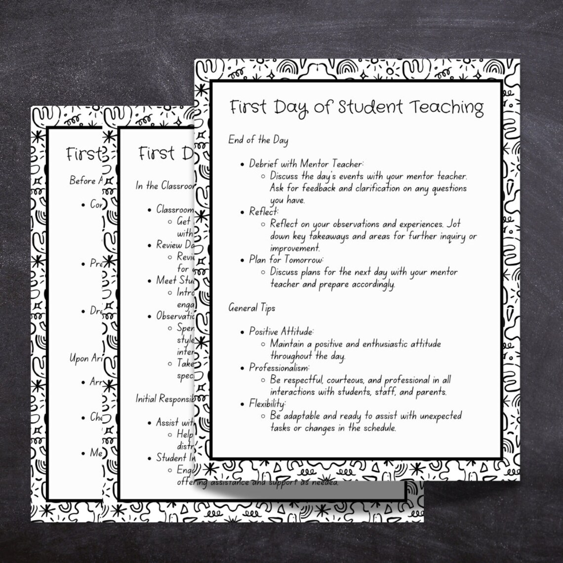 Student Teacher Binder Template/new Teacher/education Major/student ...