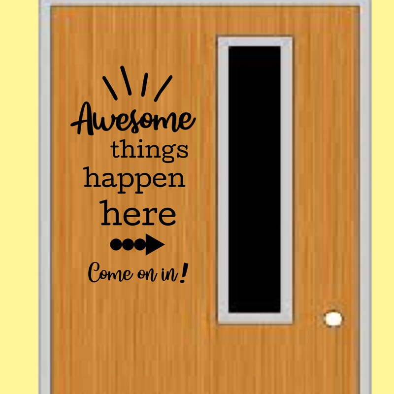 Door Sticker - Etsy
