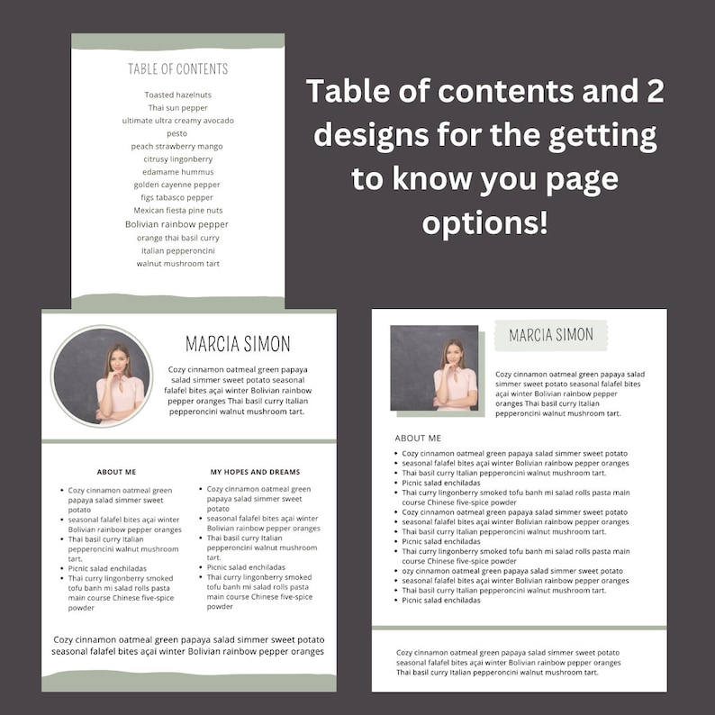 Student Teacher Portfolio Template/new Teacher/education Major/teacher ...