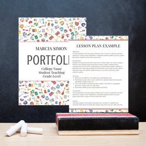 Student Teacher Portfolio Template/new Teacher/education Major/teacher ...