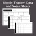 Classroom Data Collection Sheets/digital Record Keeping/student Data ...