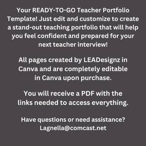 Student Teacher Portfolio Template/new Teacher/education Major/teacher ...