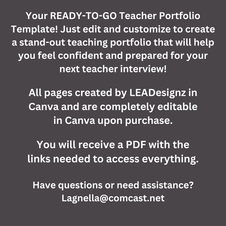 Student Teacher Portfolio Template/new Teacher/education Major/teacher ...