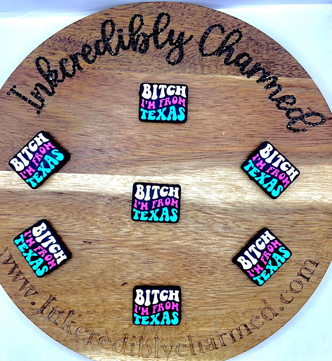 Btch I'm From Texas Silicone Bead - Etsy
