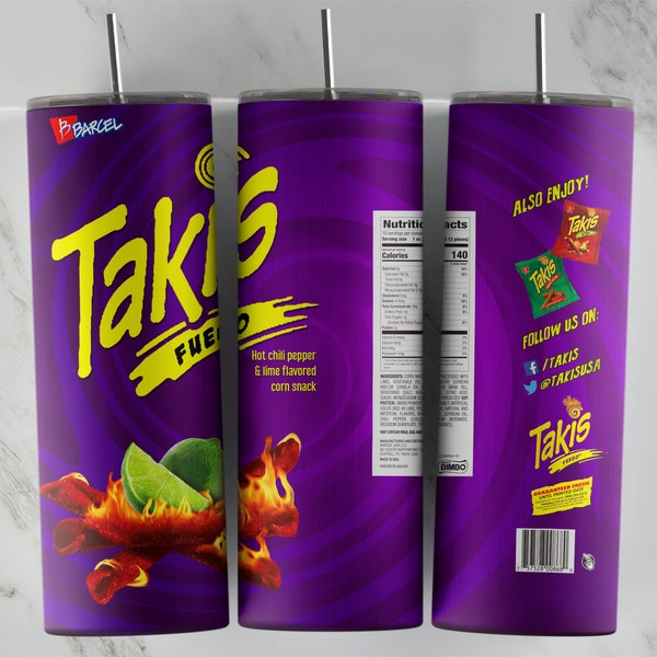 20oz Skinny Tumbler Takis - Etsy