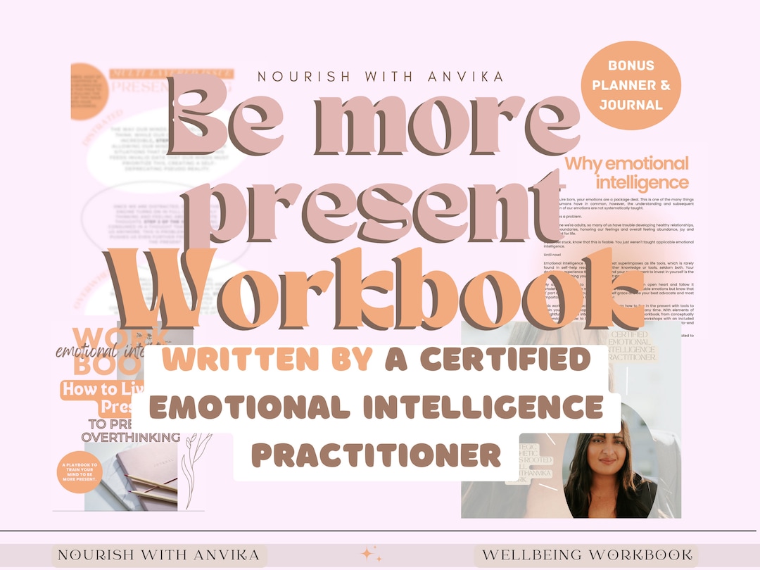 How to Be More Present Workbook, Emotional Intelligence, Fulfilled Life ...