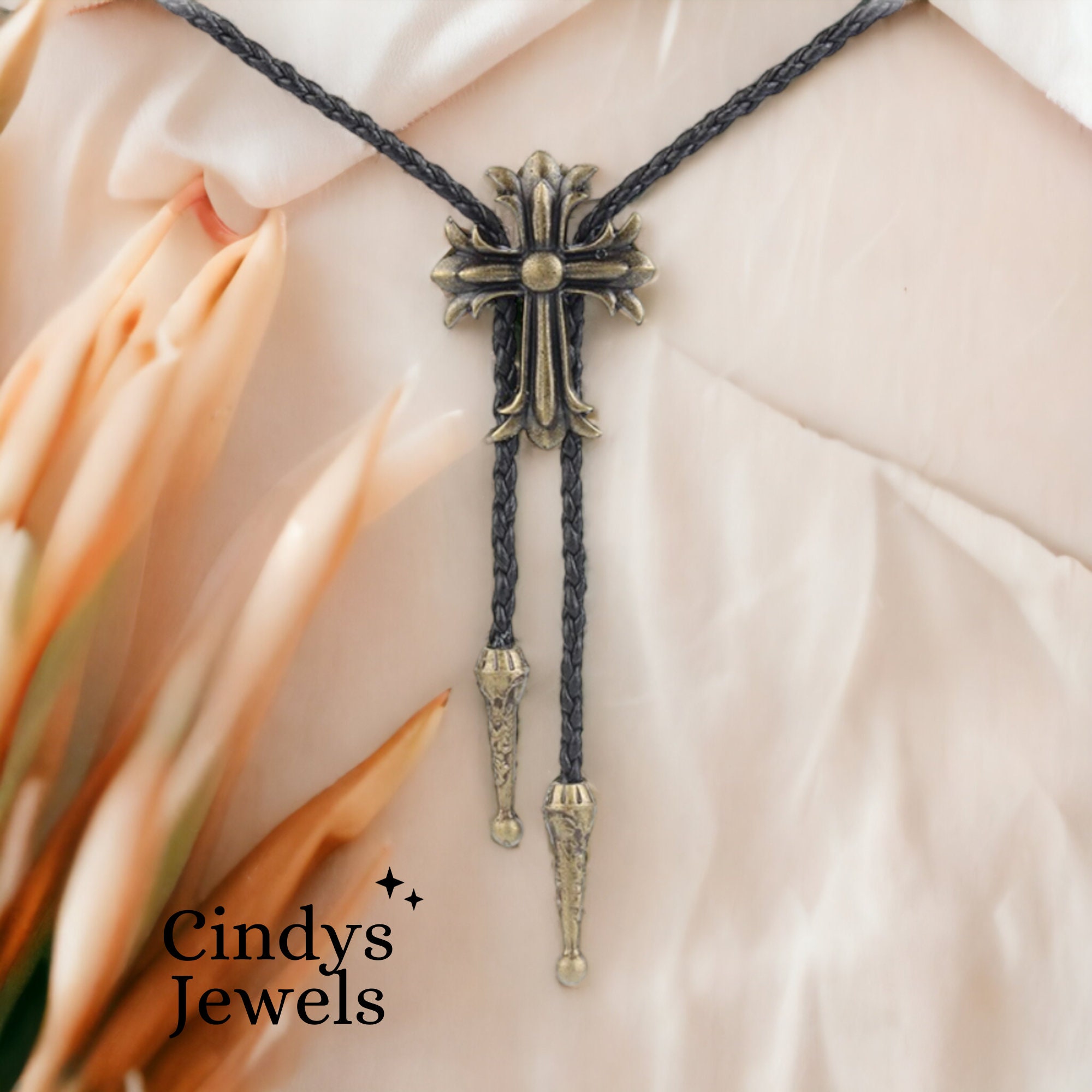 Rope Leather Necklace for Men, Cowboy Necklace With Geometric Design ...