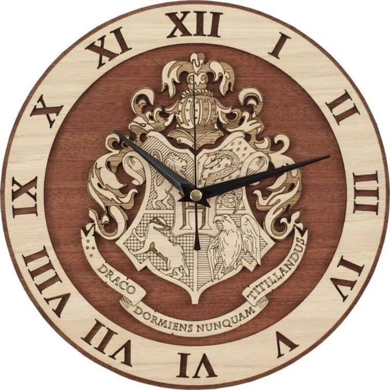 Harry Potter Hogwarts Wall Clock - Etsy