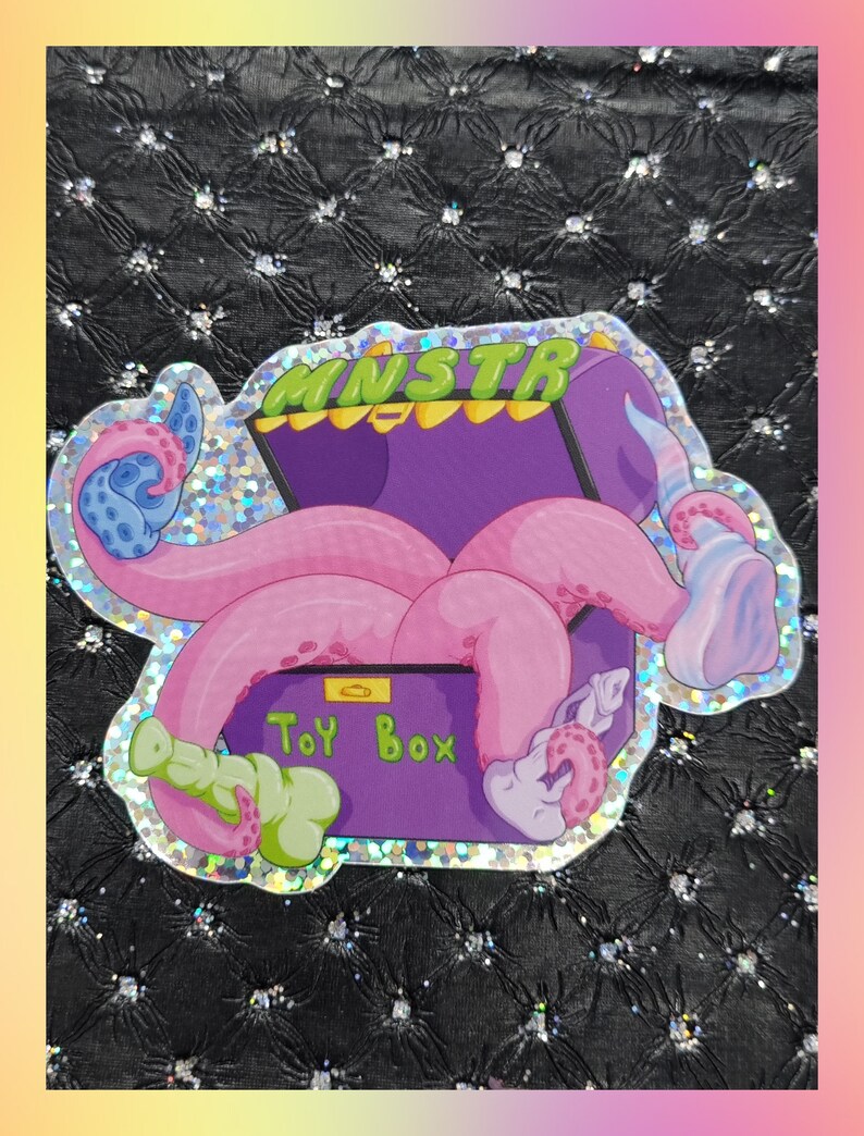 Monster Toy Box Sticker - Etsy