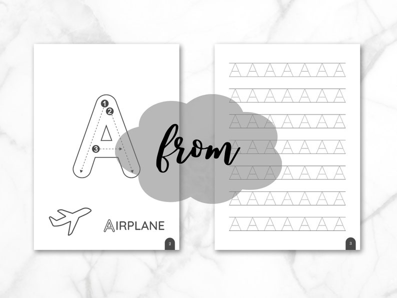 Tracing Letters Printables | Dotted Letters Printables | Alphabet ...