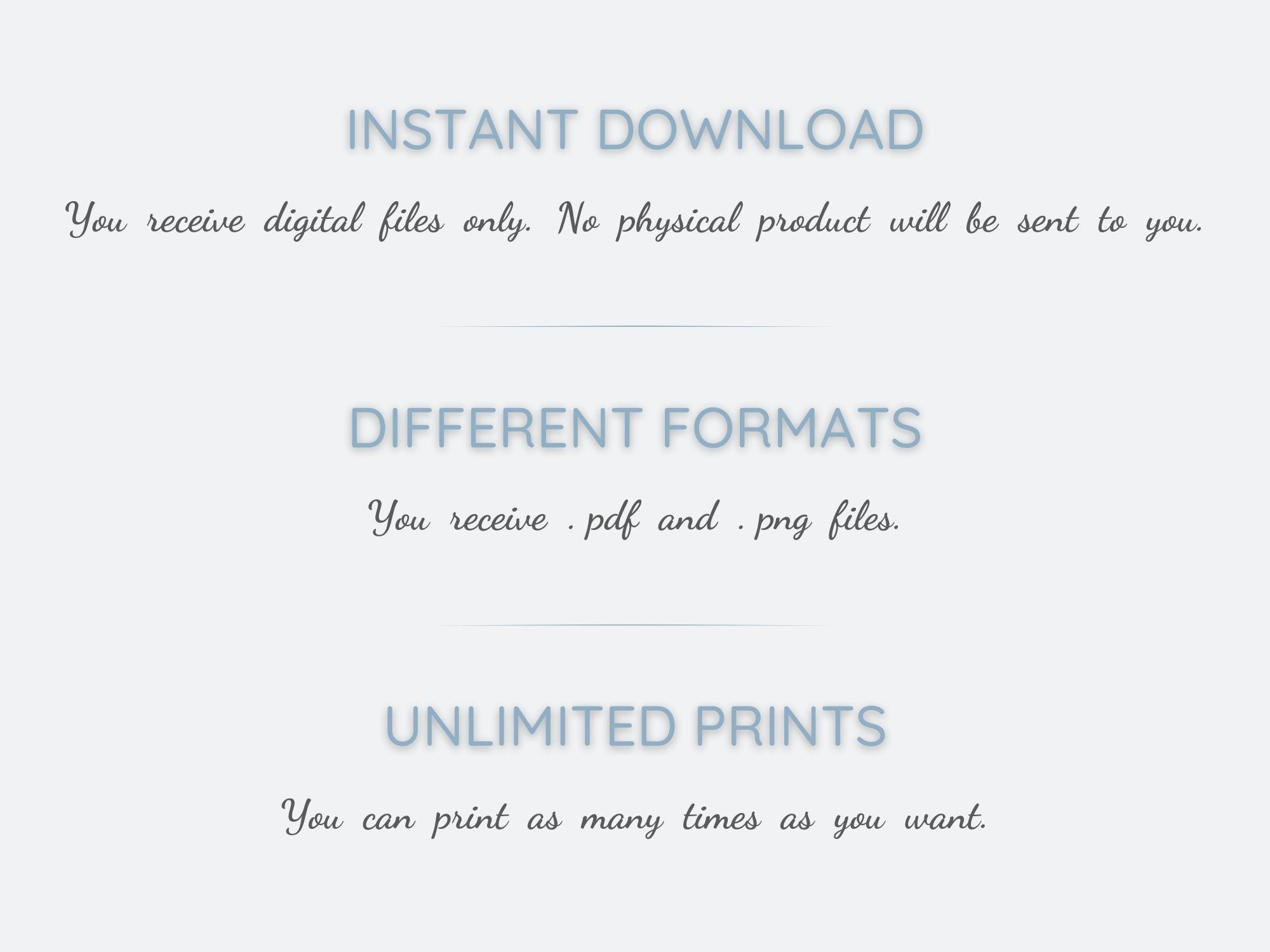 Blue Printable Numbers Flashcards for Kids | Educational Counting Cards ...