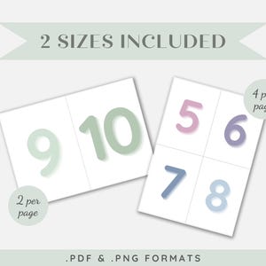 Colorful Printable Numbers Flashcards for Kids | Educational Counting ...