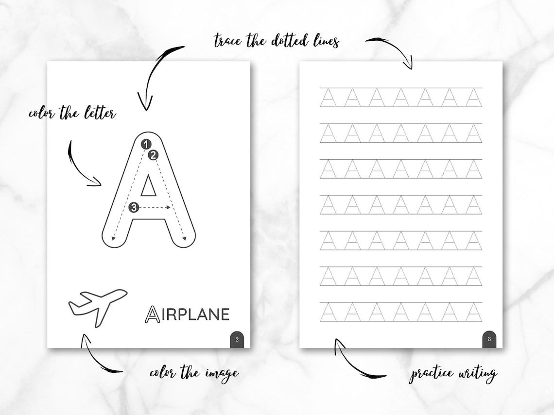Tracing Letters Printables | Dotted Letters Printables | Alphabet ...