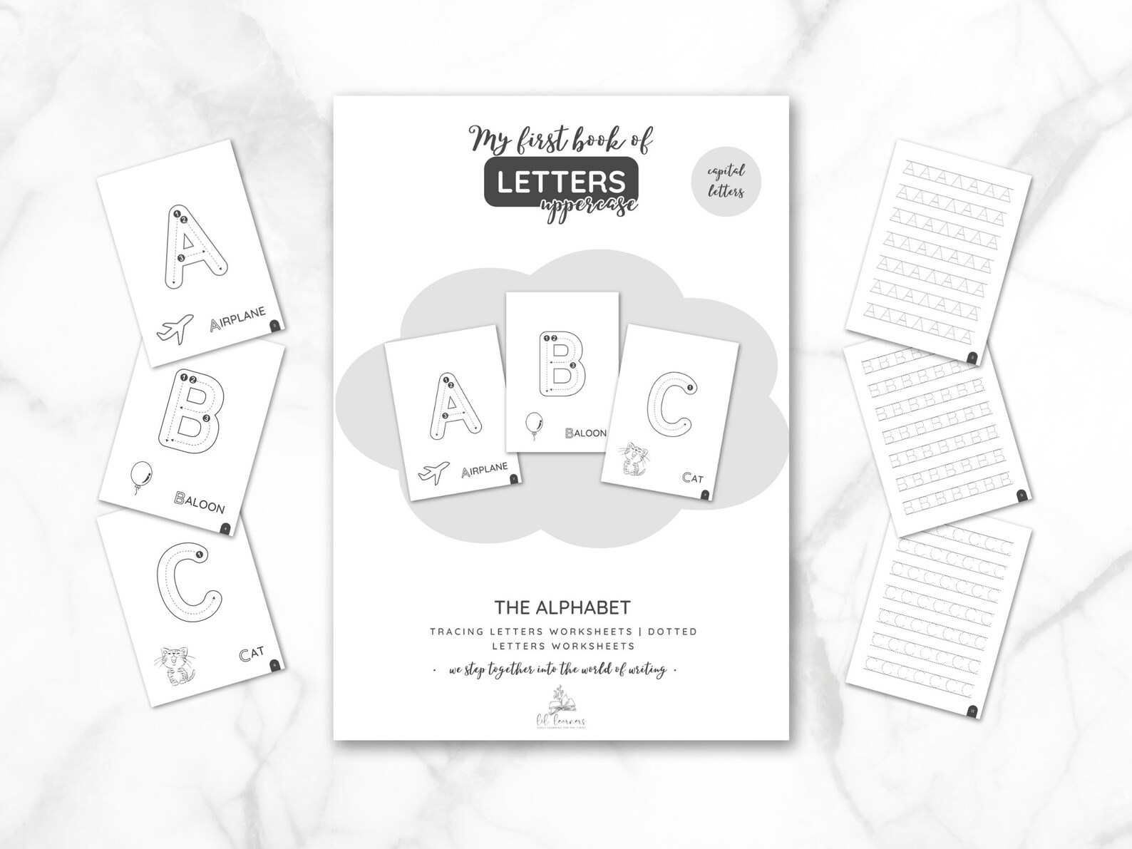 Tracing Letters Printables | Dotted Letters Printables | Alphabet ...