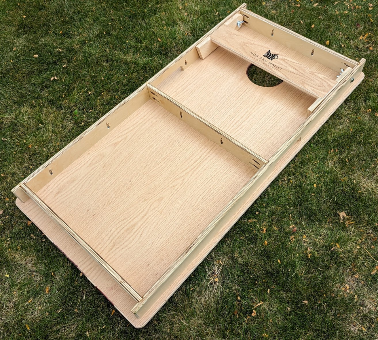 Oak Stained Lines Handcrafted Regulation Cornhole Board Set - Etsy