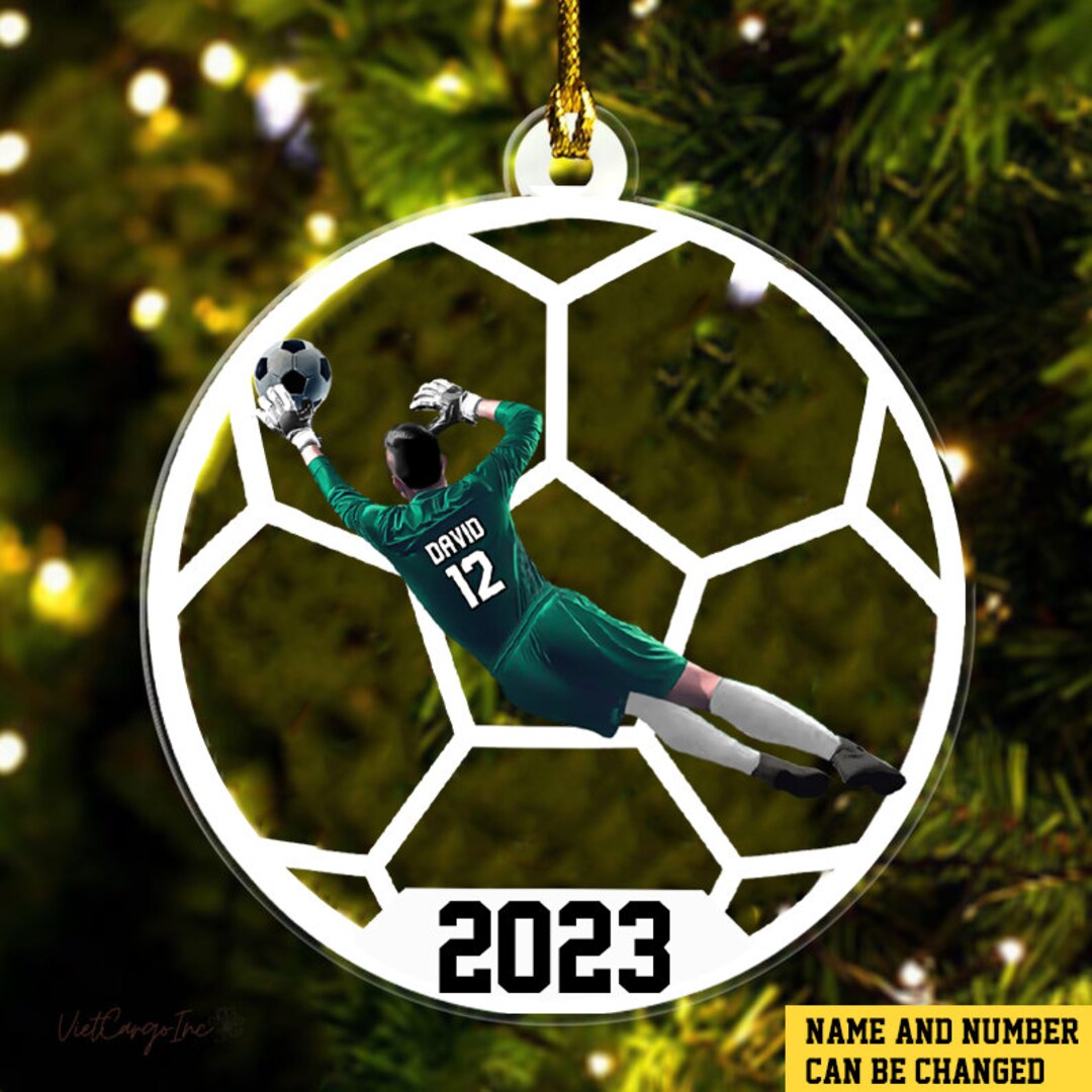 Personalized Soccer Goalkeeper Christmas Ornamentcustom Soccer Player ...