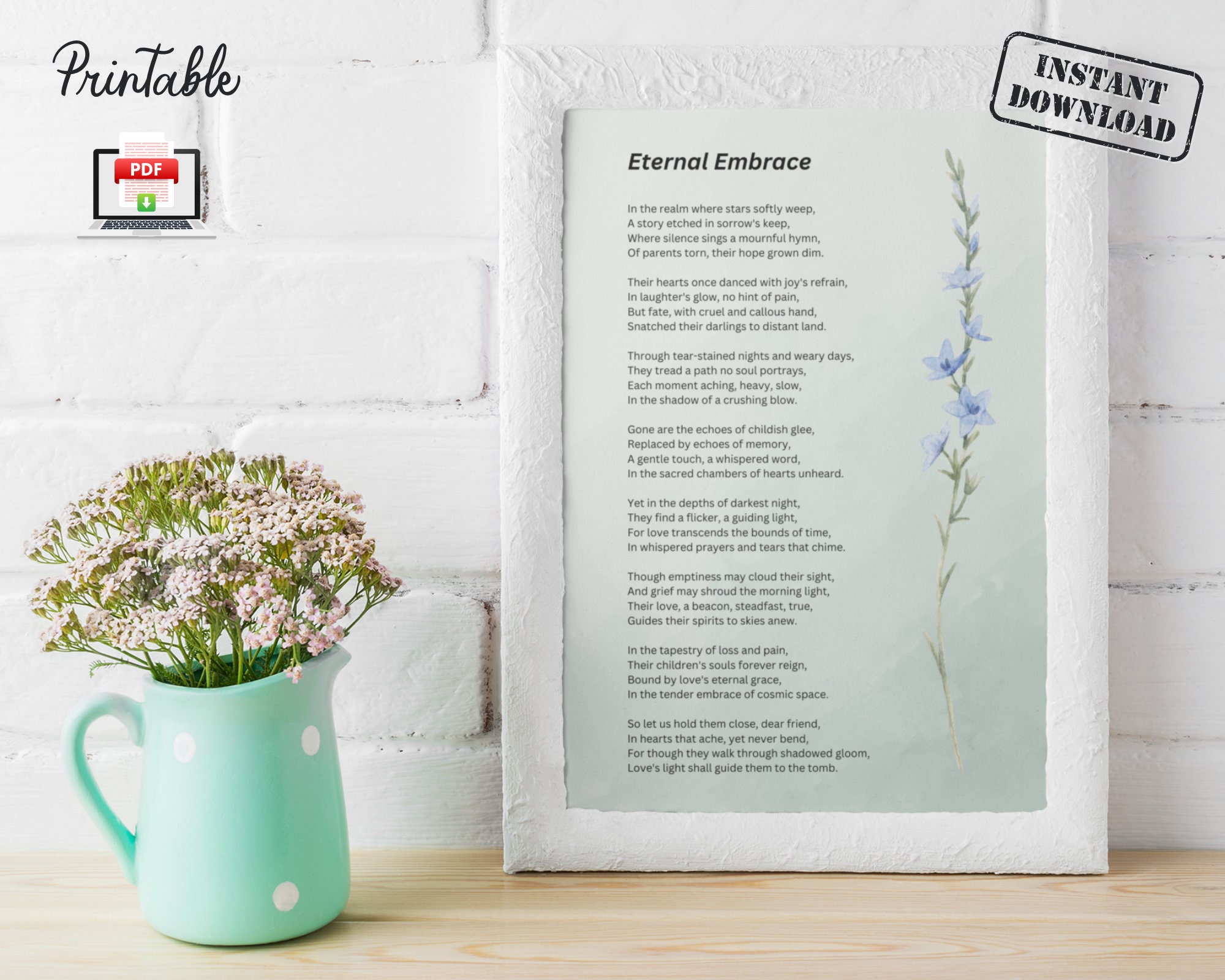 Poem for Grieving Parents, Grief Support, Car Accident Loss Tribute ...