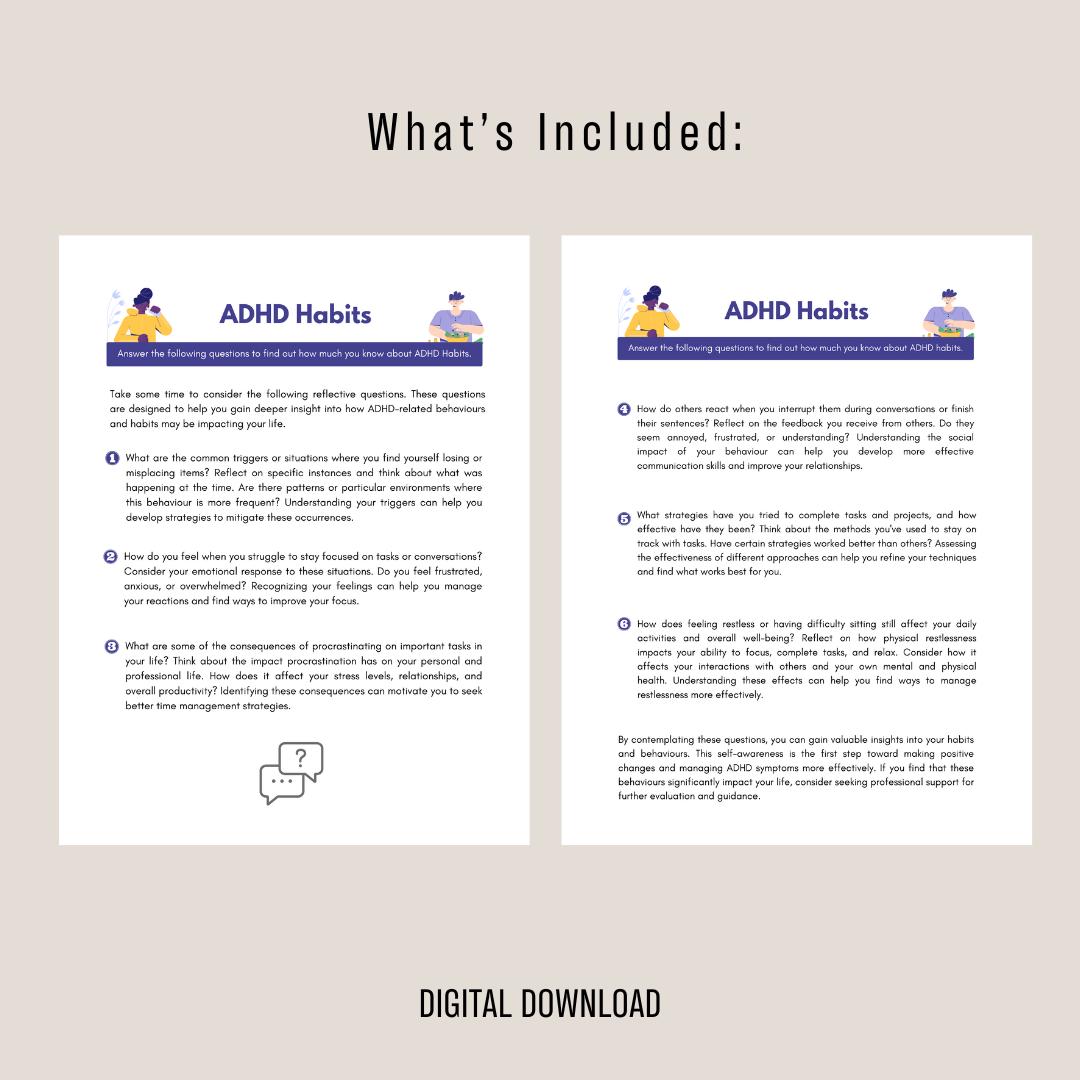 ADHD Self-assessment, Adult ADHD Self-report Scale, Conners Adult ADHD ...