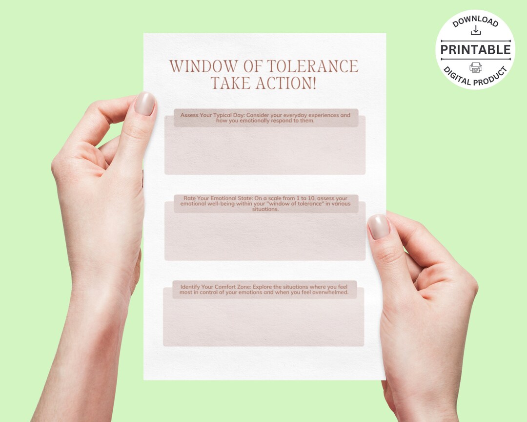 Window of Tolerance, Coping Skills, Emotional Resilience, Self-discovery, Mental Health Toolkit ...