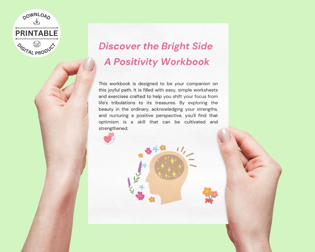 Positivity Workbook, Positivity Techniques, Personal Growth, Therapy ...