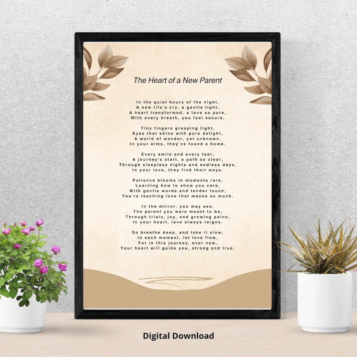 New Parent Poem Print, Nursery Wall Art (digital Download) - Etsy