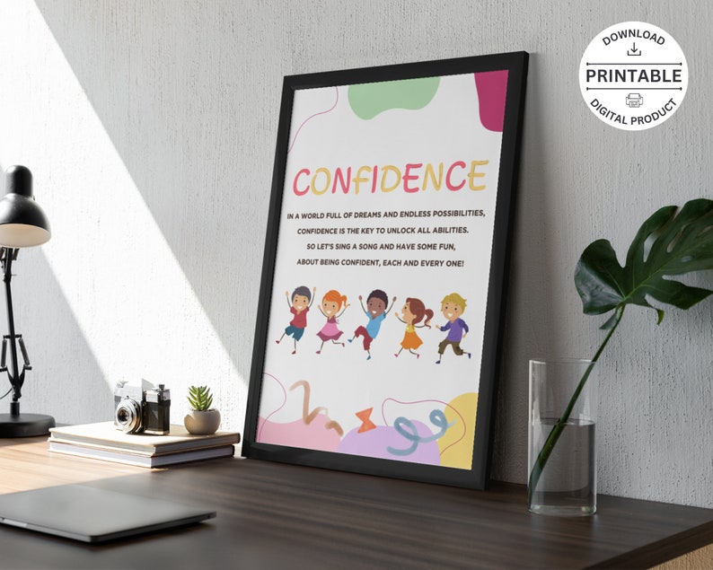 Confidence Kids Poster | Positive Affirmations |therapy Office ...