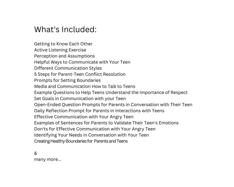 Parent-teen Communication Toolkit | Therapy Worksheets | Teenagers ...