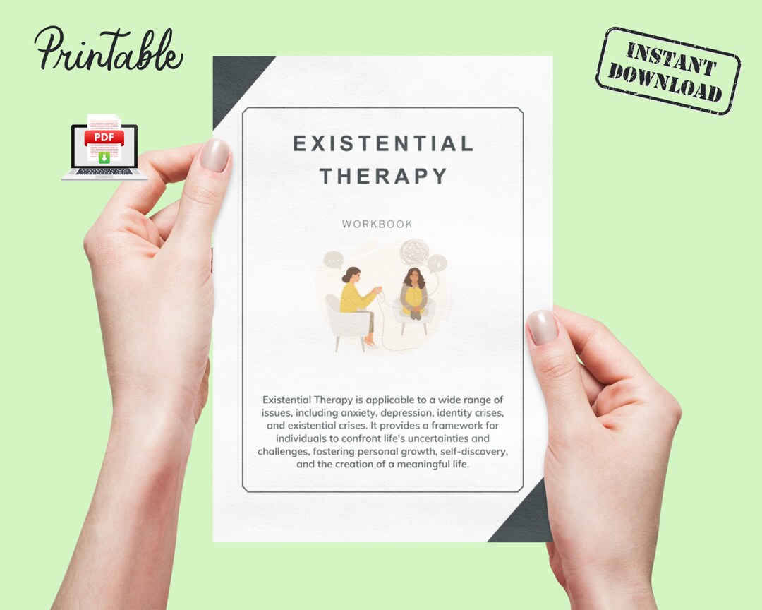 Existential Therapy Workbook, Existential Therapy Exploration, Existential Questions for Growth ...