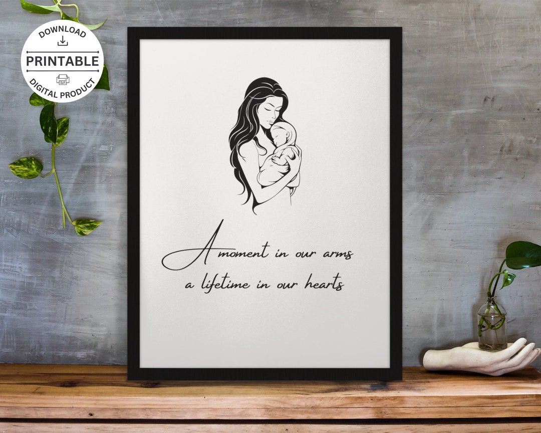 Miscarriage Memorial Printable Pregnancy Loss Baby Loss Never Forgotten ...