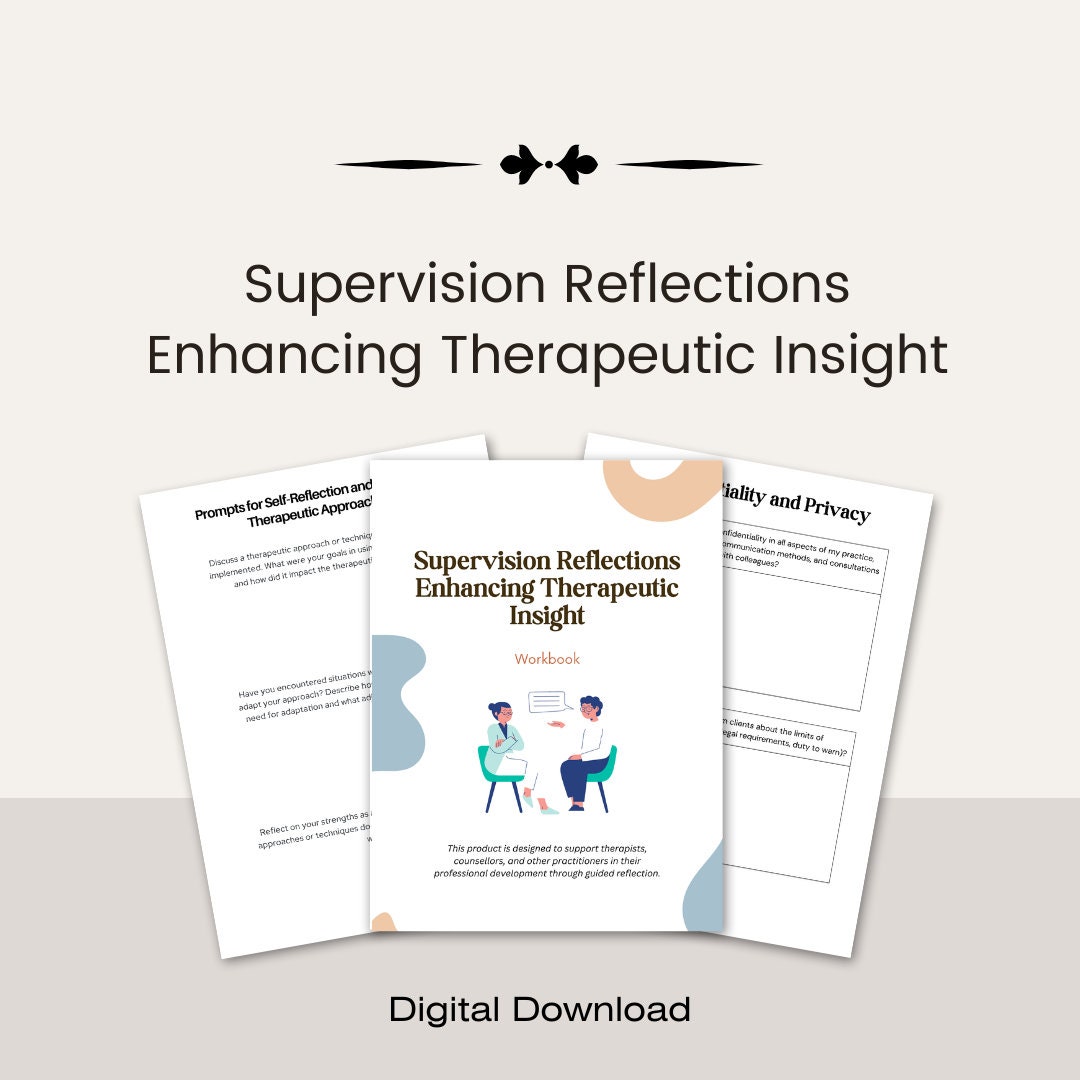 Supervision Reflections Enhancing Therapeutic Insight, Therapist Self ...