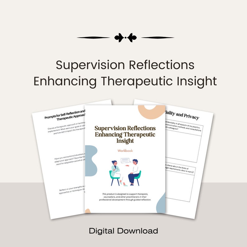 Supervision Reflections Enhancing Therapeutic Insight, Therapist Self ...